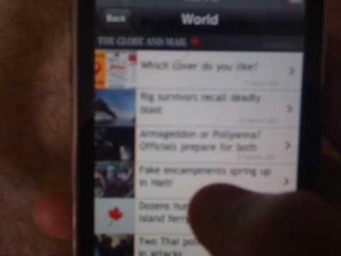 The Globe and Mail iPhone App Review