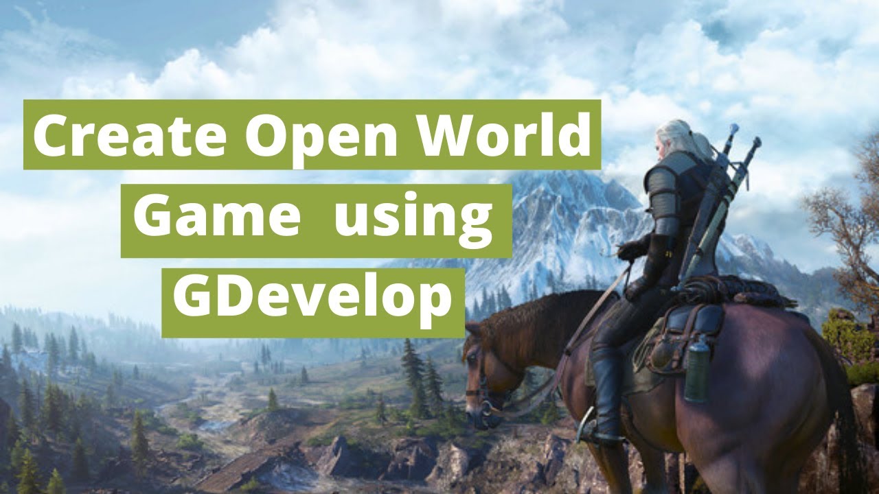 Create Your Own Open World Game Without Coding | GDevelop Tutorials