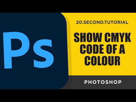 Show CMYK code of a color | Adobe Photoshop Tutorial #21