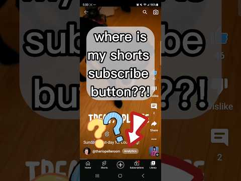 Shorts subscribe button missing??
