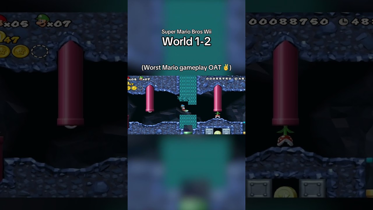 New Super Mario Bros Wii 1-2 Awful Gameplay