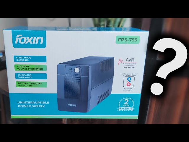 Online Offline - Ups - Foxin 600VA/360Watt Uninterrupted Power Supply ...