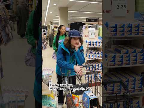 Grocery Shopping In Germany Be Like!๐๐ฉ๐ช๐บ๐ธ #german #germany #comedy