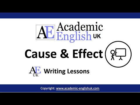Cause & Effect Video Language / Academic English