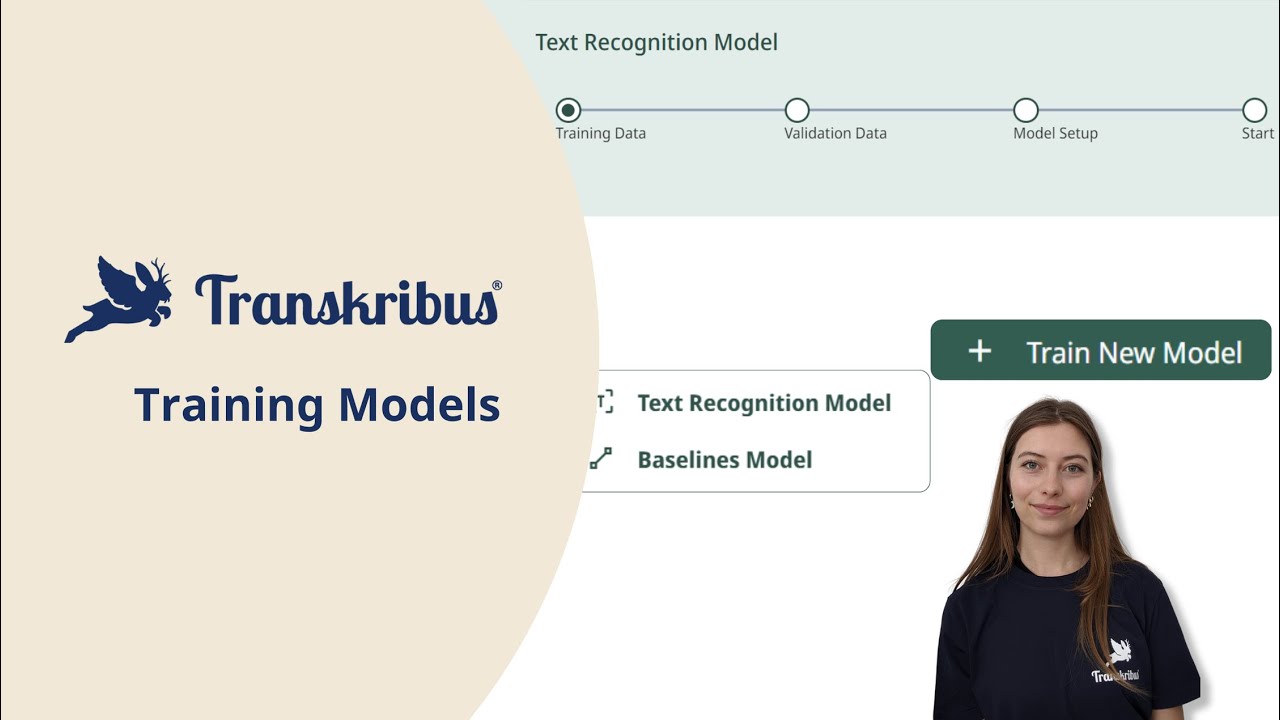 Training a custom Transkribus model