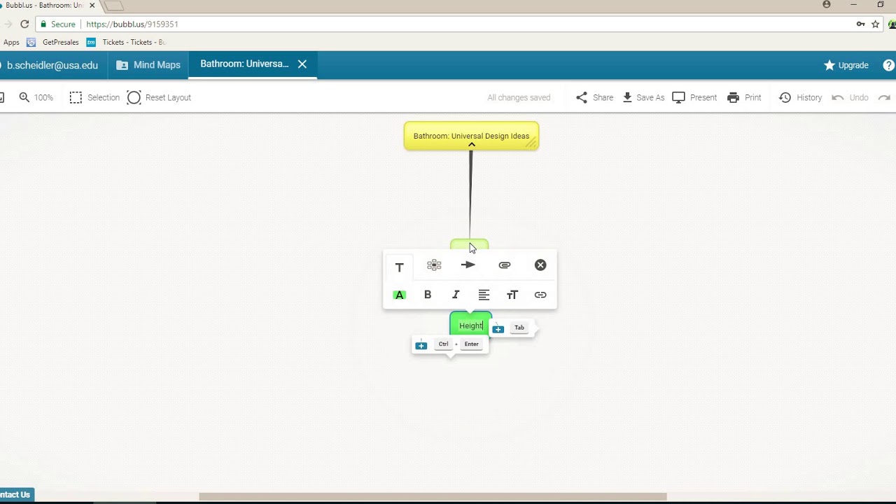 Mind Mapping using Bubbl.us