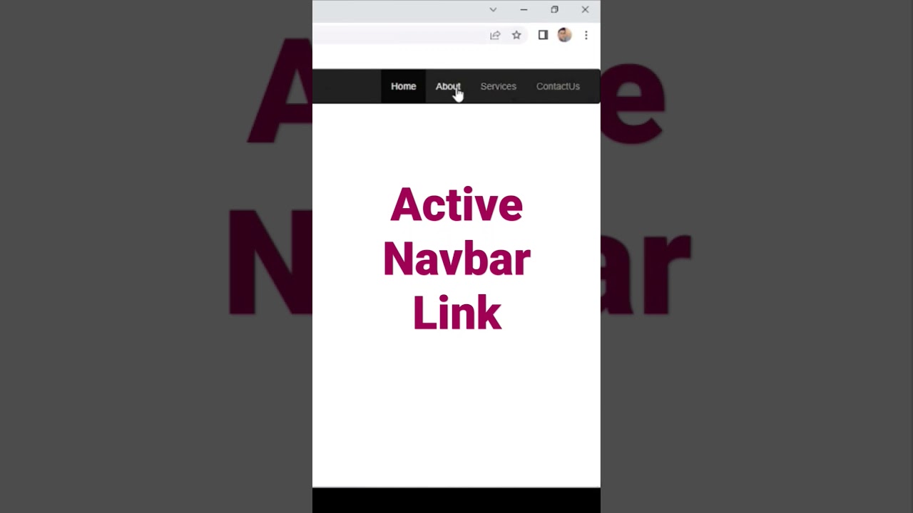 Active Navbar Link by bootstrap  #navlink #navbar #html #bootstrap