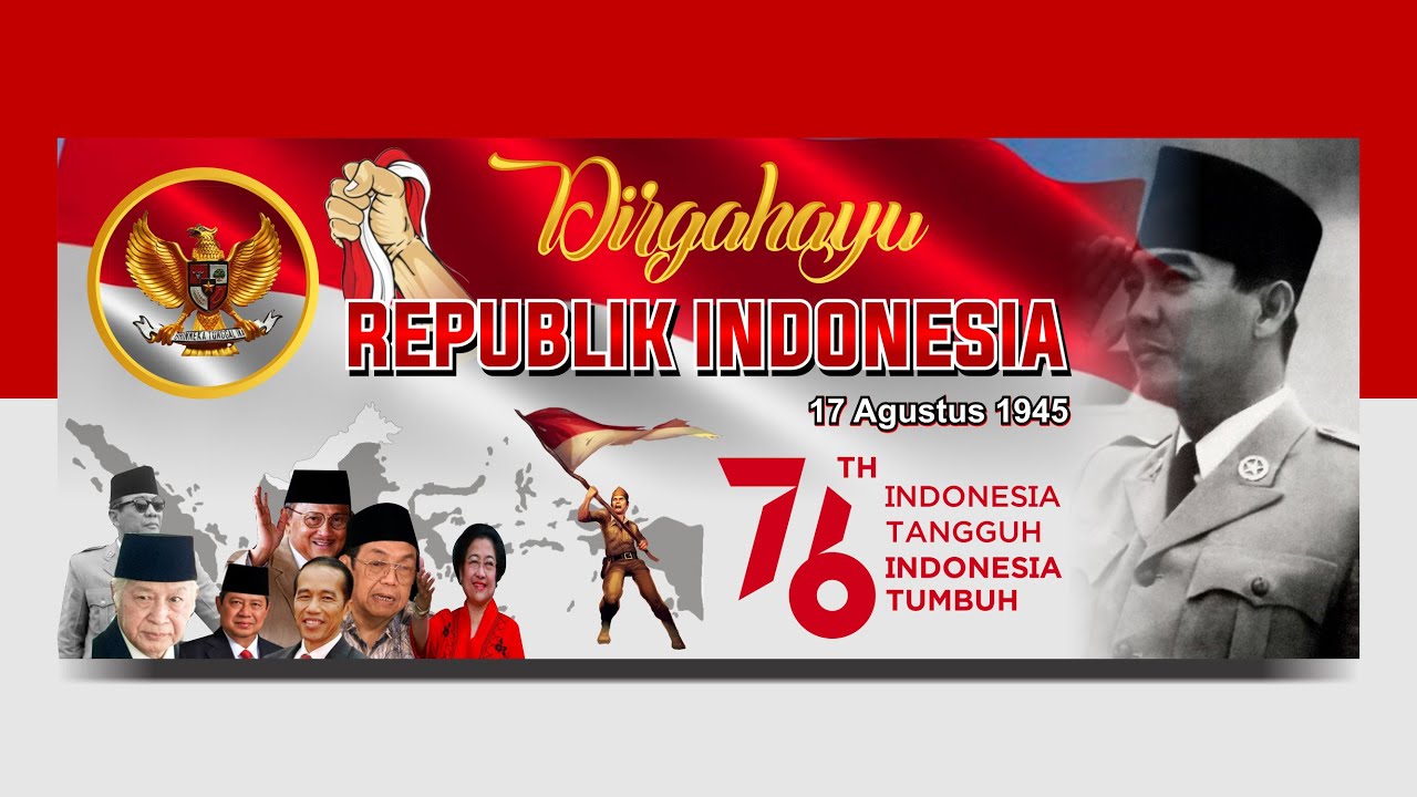Desain Banner / Spanduk HUT RI 2021 dengan CorelDRAW TERBARU