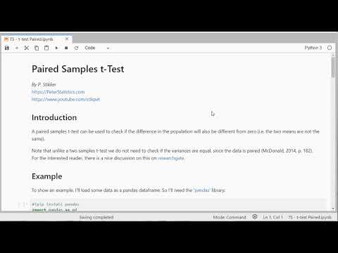 Python - Paired Samples t-Test