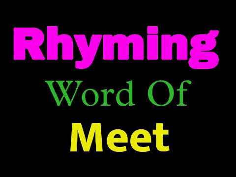 Meet rhyming words | Rhyming words of Meet | Meet ka rhyming word | Rhyming Words