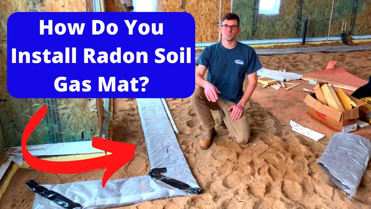 Geotextile Soil Gas Collector Mat for Passive Radon HUD