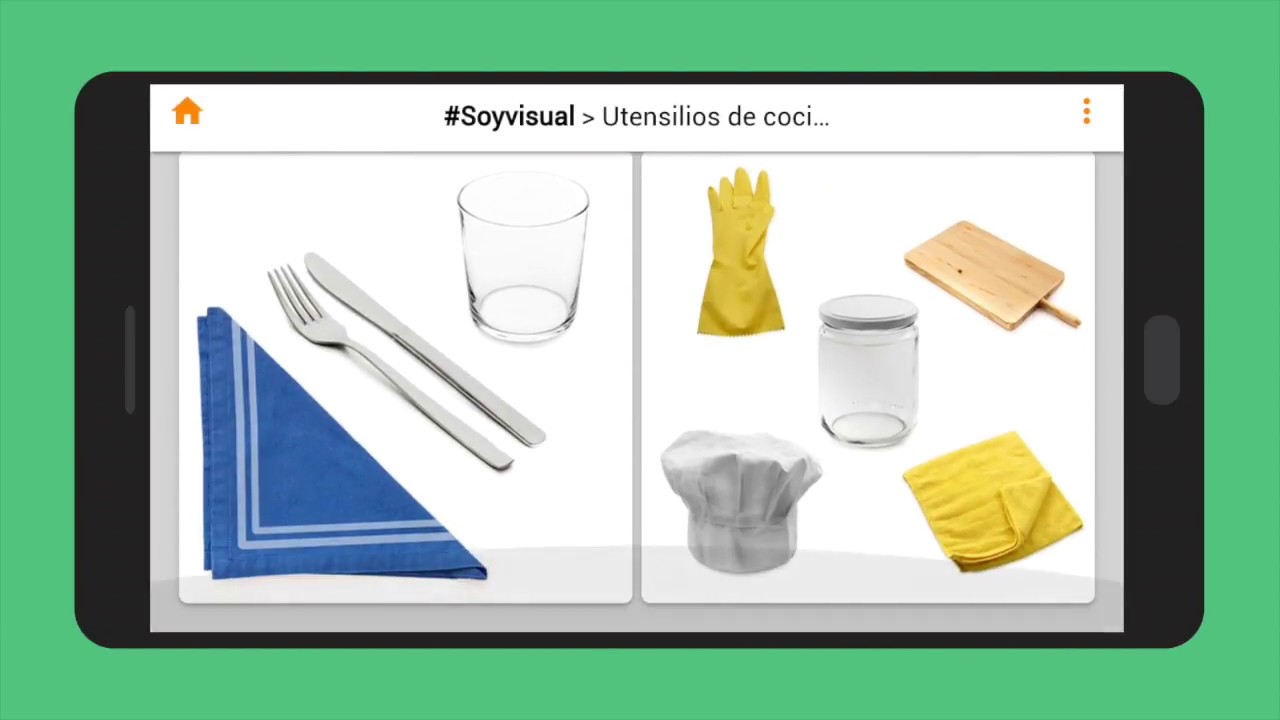 Utensilios de cocina Nivel 0 - Léxico-Semántica - App #Soyvisual