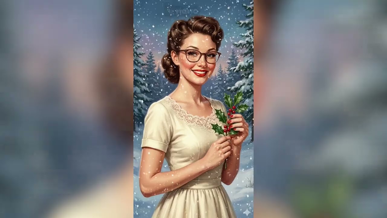 Create 1950s Christmas Portraits with AI – Vintage Holiday Style!