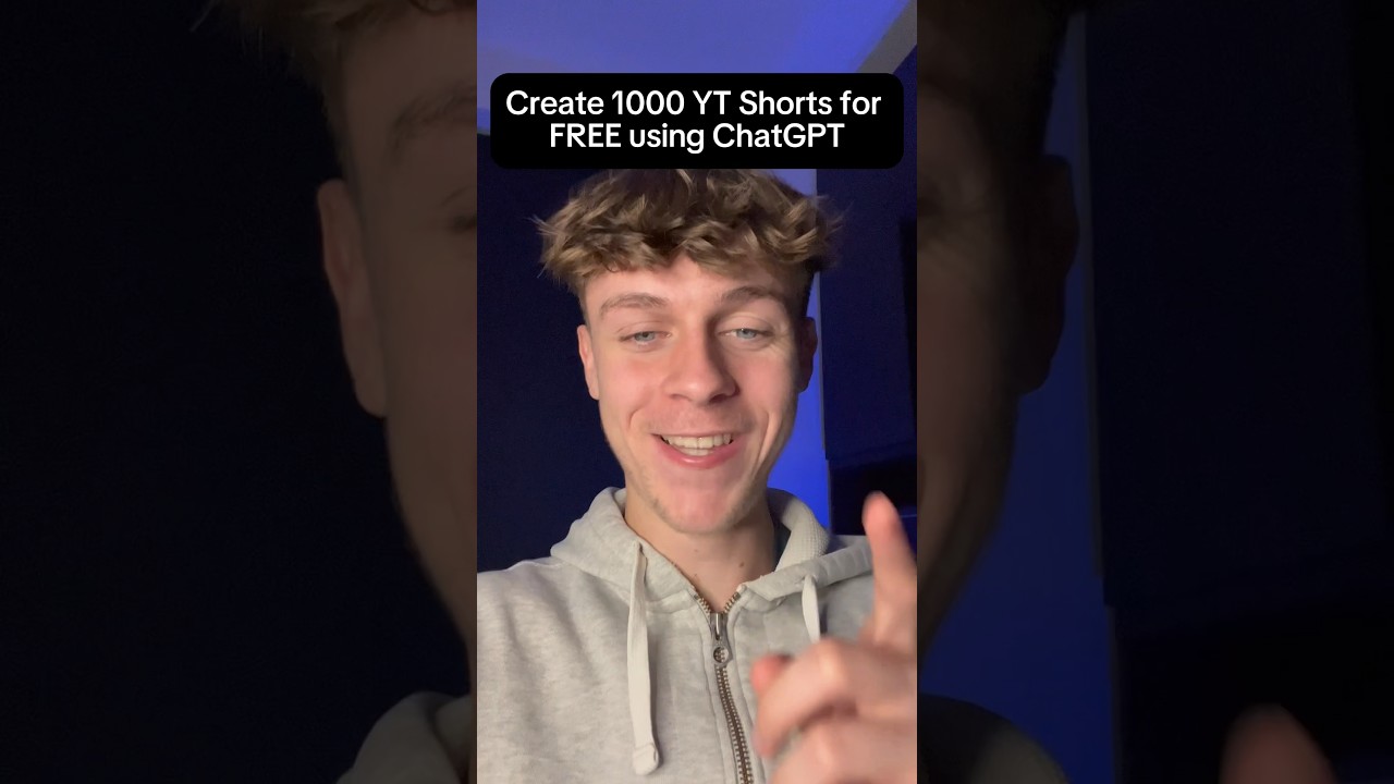 Make 1000 YouTube Shorts for FREE using ChatGPT🤯🤖 #shorts