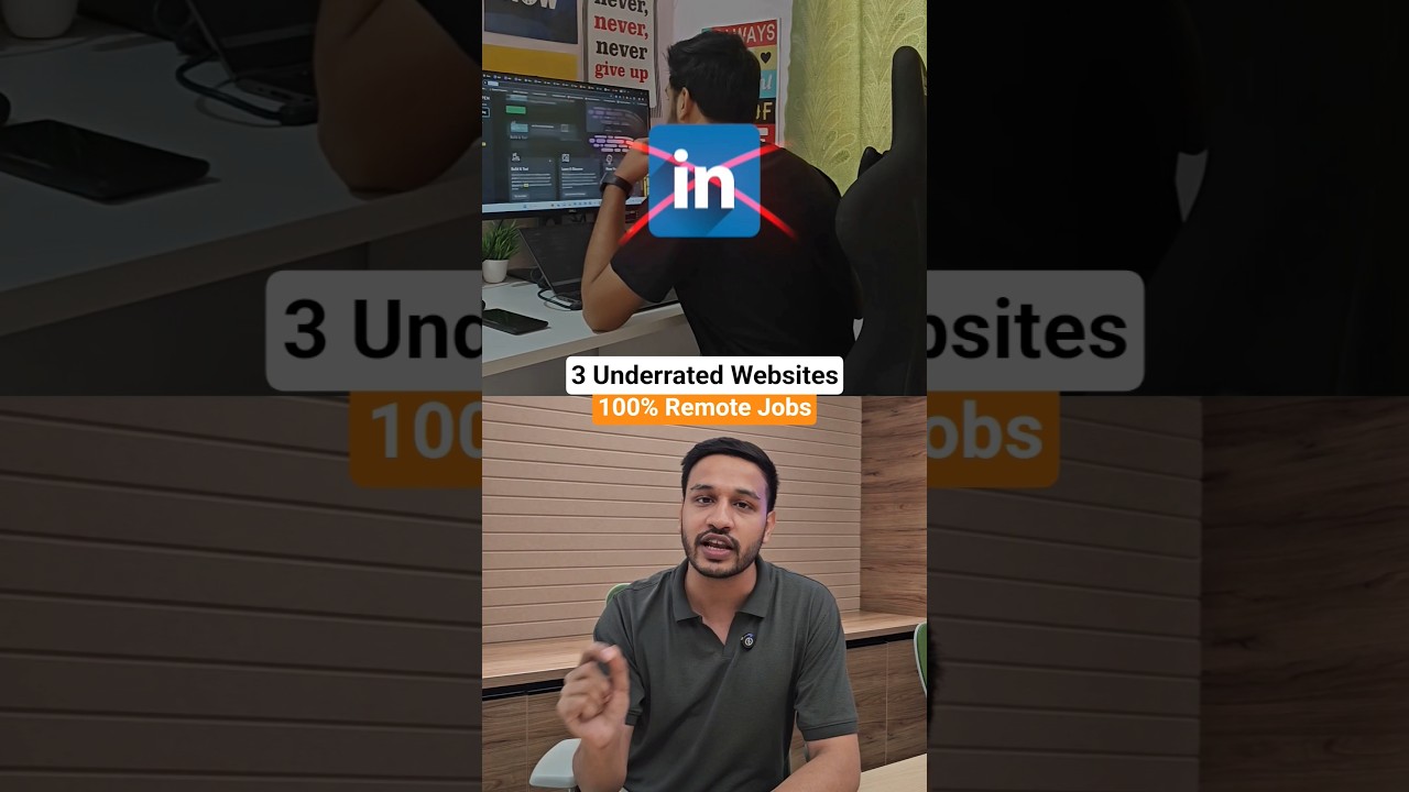 STOP Using LinkedIn for Remote Jobs, Use these 3 Underrated Websites #remotework #remotejobs #jobs