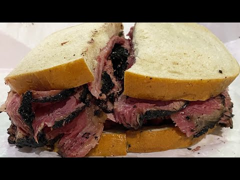 Classic PASTRAMI SANDWICH - KATZ’S DELI - NYC - w/ @JasonRuppVlog #shorts