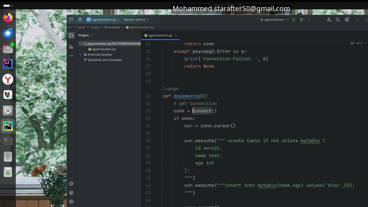 2 Postgresql & platforms Python Connection