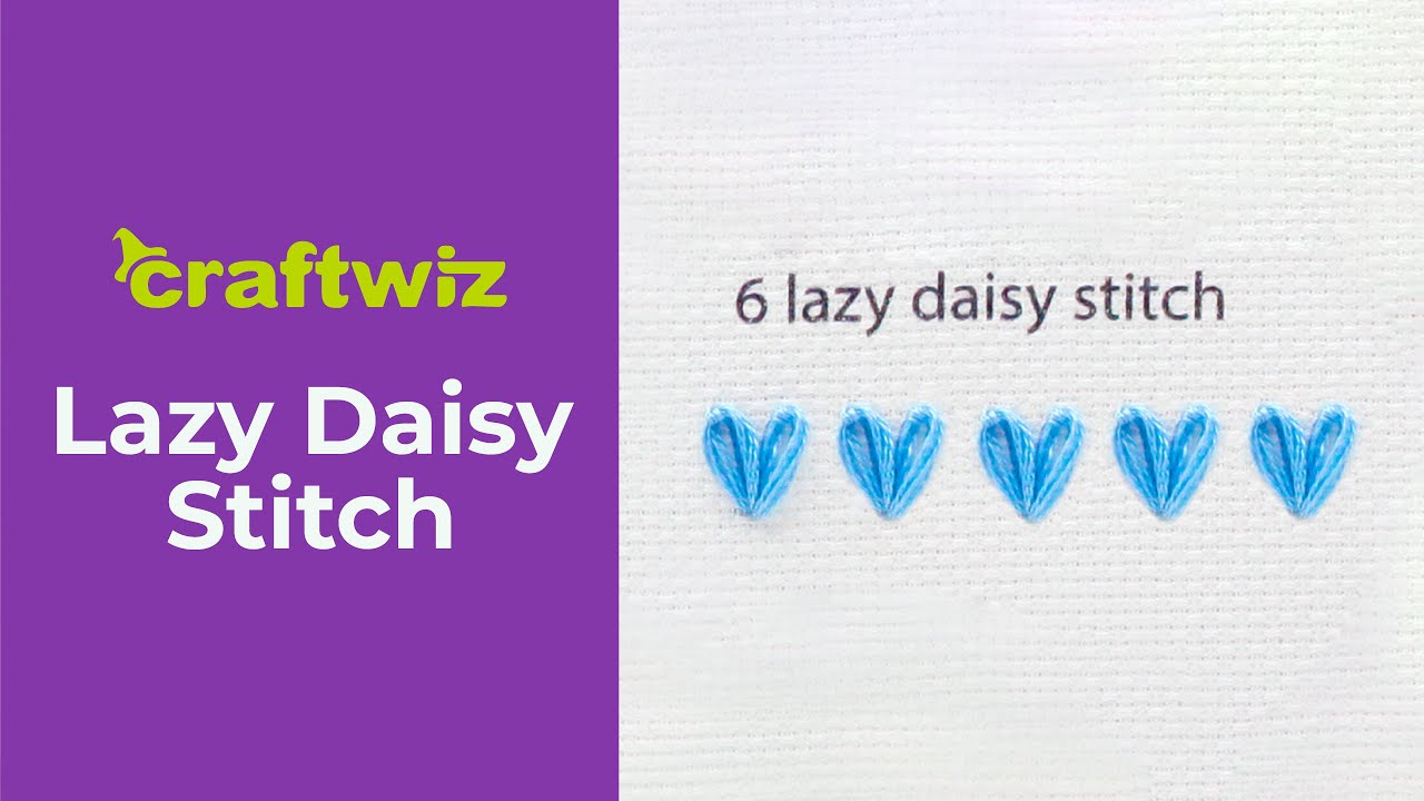 6. Lazy Daisy Stitch