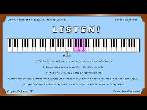 LPP Aural Training Level B3 Ex1 (3 notes)