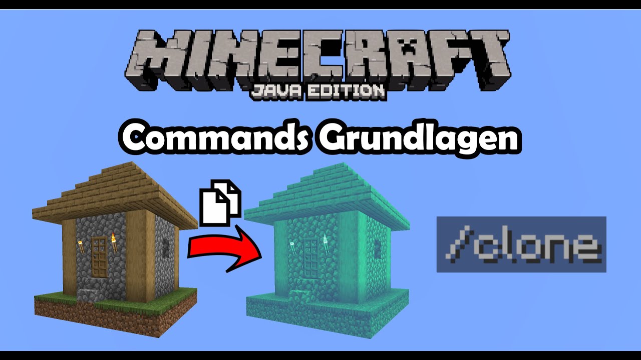 /clone - MINECRAFT COMMANDS GRUNDLAGEN