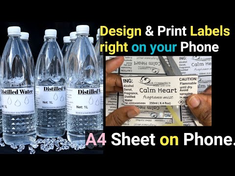 How to Design And Print Product Labels On Your Phone At Home