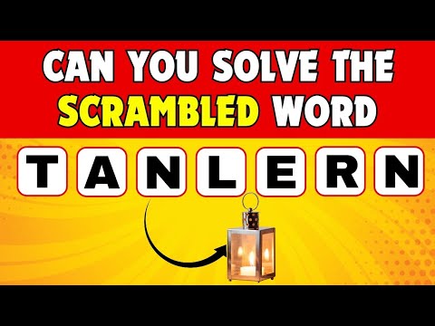 Guess The WORD From SCRAMBLED LETTERS 📚🧠🤔 | Scrambled Word Quiz