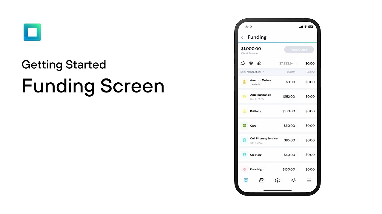 Getting Started - Funding Screen