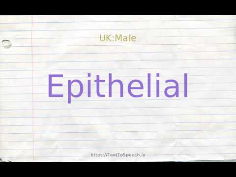 How to pronounce epithelial