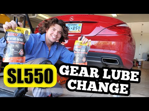 2013 SL550 AMSOIL Differential Gear Lube 75W-90 Change