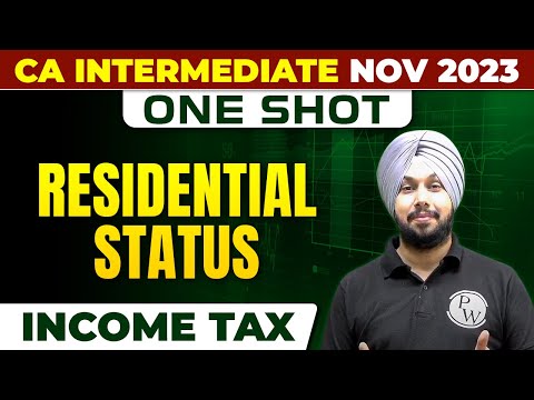Residential Status | Income Tax | CA Inter Nov 2023 | One Shot | CA Jasmeet Singh | CA Intermediate