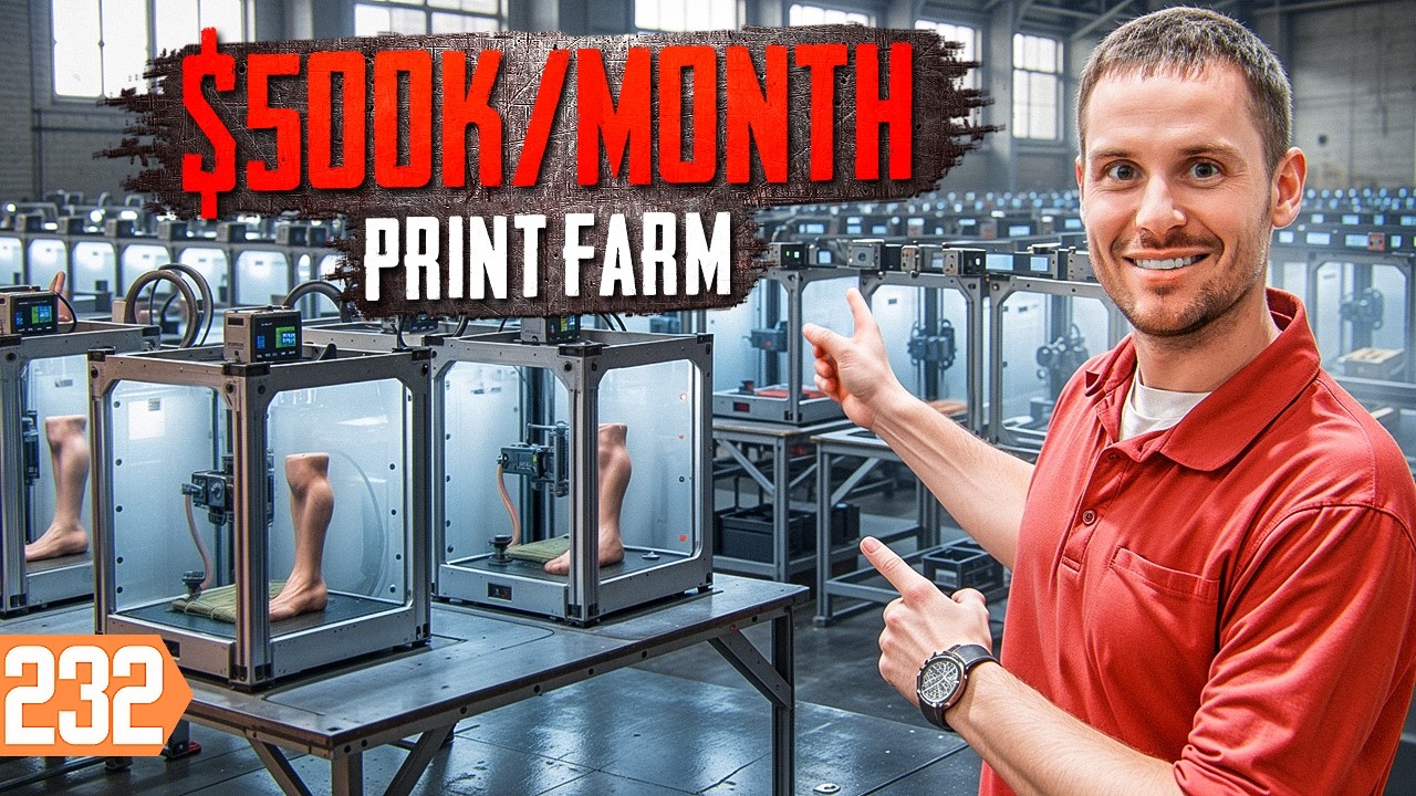 One of America’s Largest 3D Print Farms Started in a Closet!