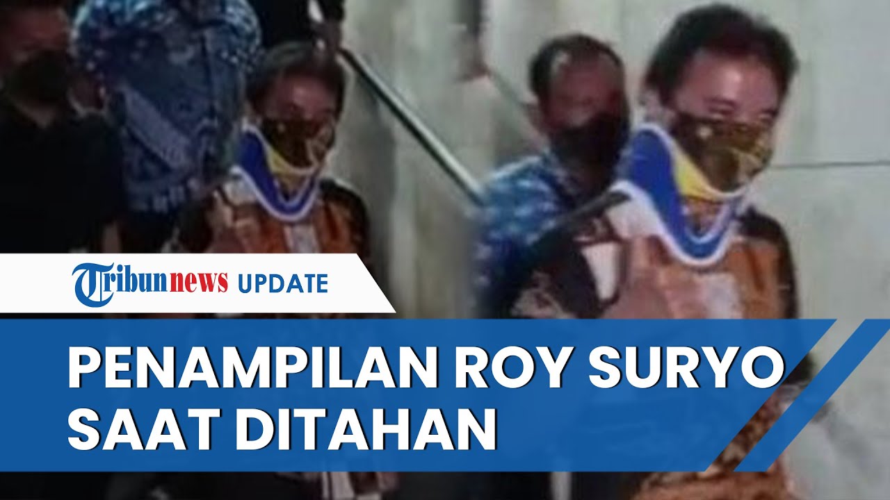 Penampakan Roy Suryo saat Ditahan di Polda Metro Jaya, Pakai Penyangga Leher hingga Pamer Jempol ...