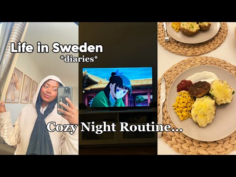 Spring Night Routine | Self care, Cooking | Life in Sweden diaries | introvert diaries