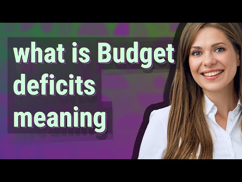 Budget deficits | meaning of Budget deficits