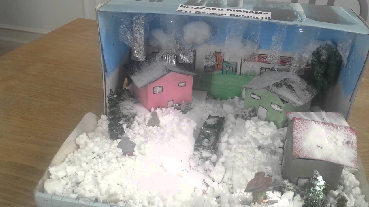 Winter Blizzard Diorama