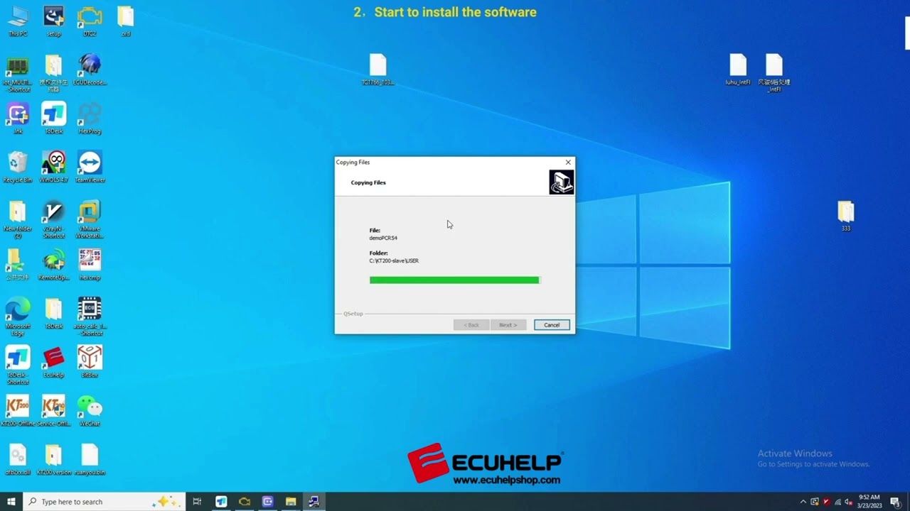 ECUHELP KT200 ECU programmer 2023 Software Installation