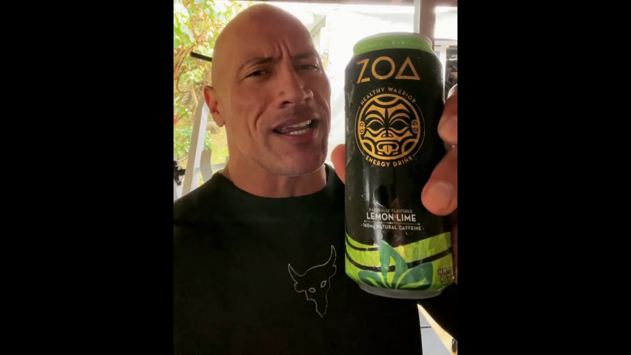 Dwayne Johnson Sip (or shoot;) your ZO... now let’s GO!!!