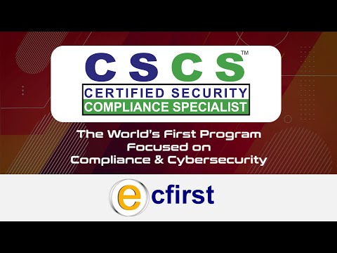 Certified Security Compliance Specialist (CSCS) Certification