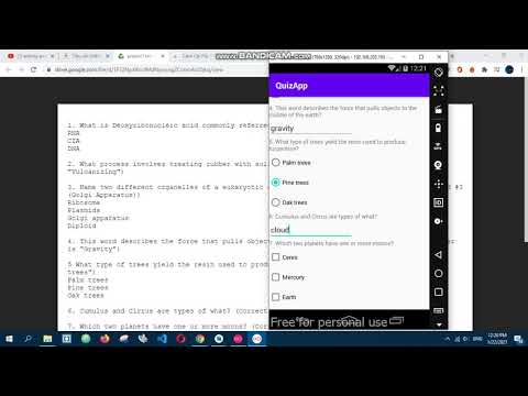 Android project 1: Quiz App FX05339