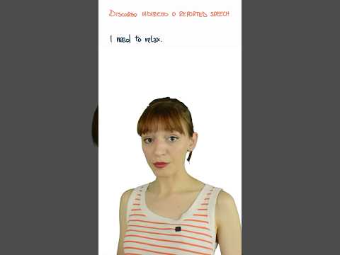 Il discorso indiretto in inglese #Shorts