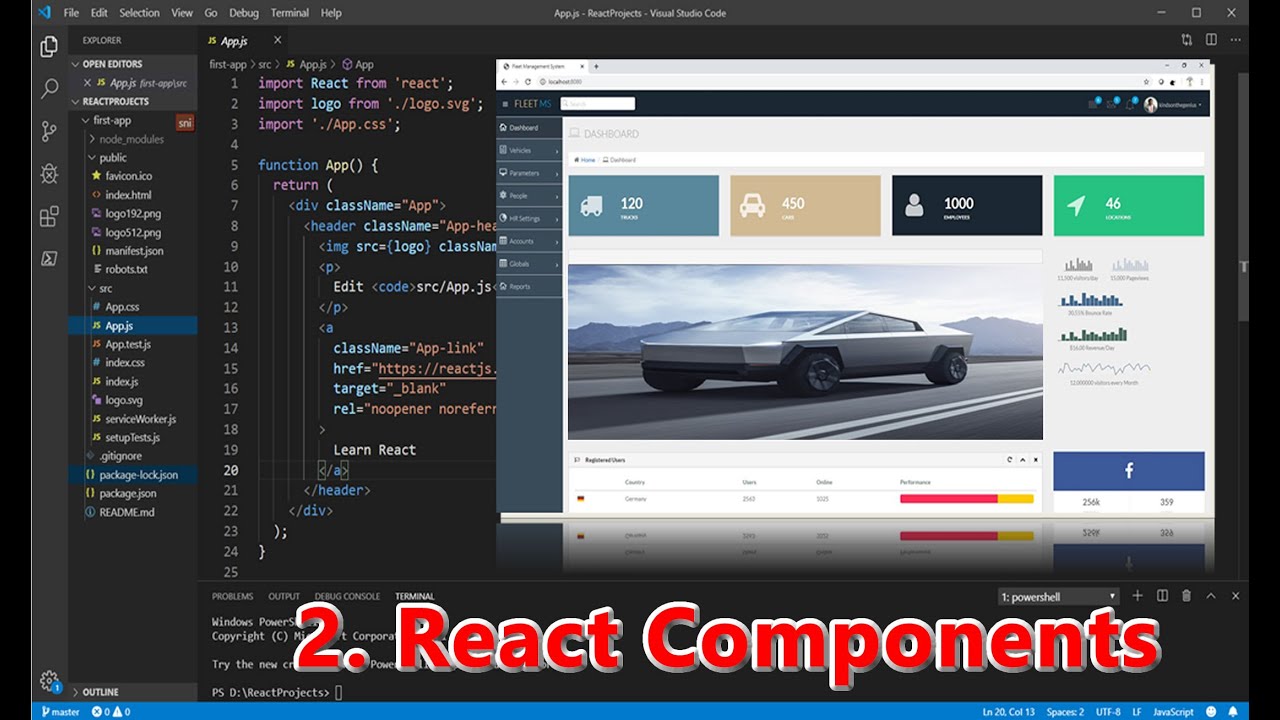 React Tutorial Part 2 - React Components (Functional and Class Components)