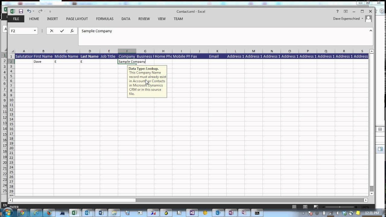 How to Import Data in CRM 2013