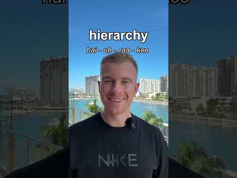 hierarchy /ˈhaɪ.ə.ɹɑː(ɹ).ki/ #britishpronunciation #englishlanguage #learnenglish #vocabulary