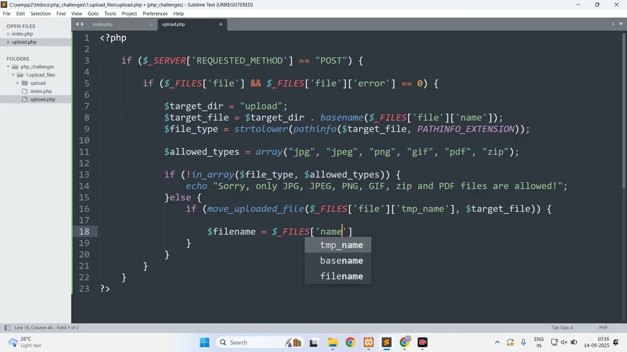 php challenges day one how to upload and download  zip or pdf file in database using php & mysql