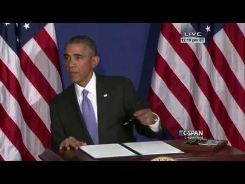 President Obama: “My credit card was rejected.” (C-SPAN)