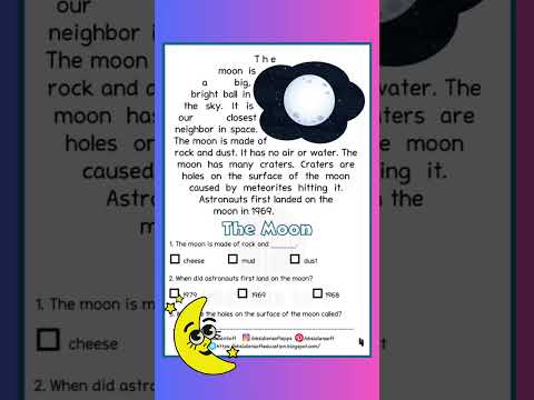Read and Write about Space | Space Worksheets for Kids | Space facts for Kids