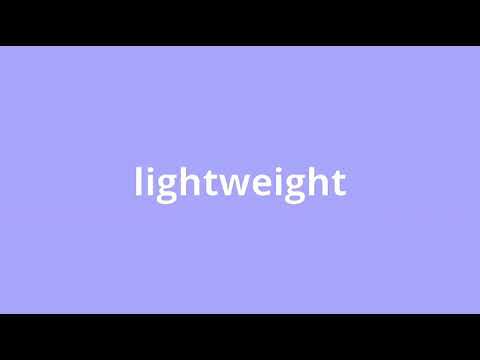 what is the meaning of lightweight