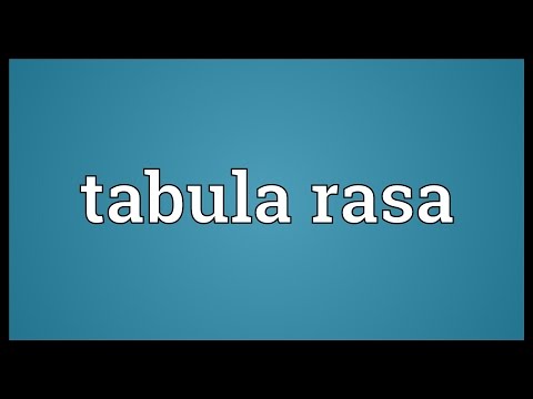 Tabula rasa Meaning