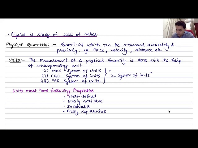 Understanding Units and Dimensions in Physics: Lecture 1 Overview ...