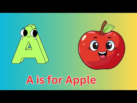 Phonics Song with TWO Words - A For Apple - ABC Alphabet Songs with Sounds for Children